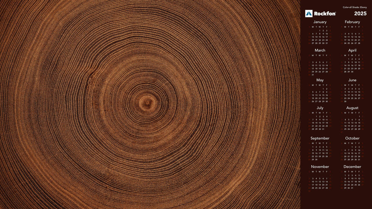 2025 Rockfon Desktop Calendars